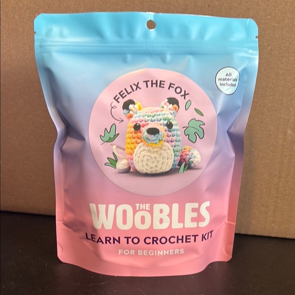 The Woobles | Art | New The Woobles Crochet Kit Felix The Fox Pastel ...